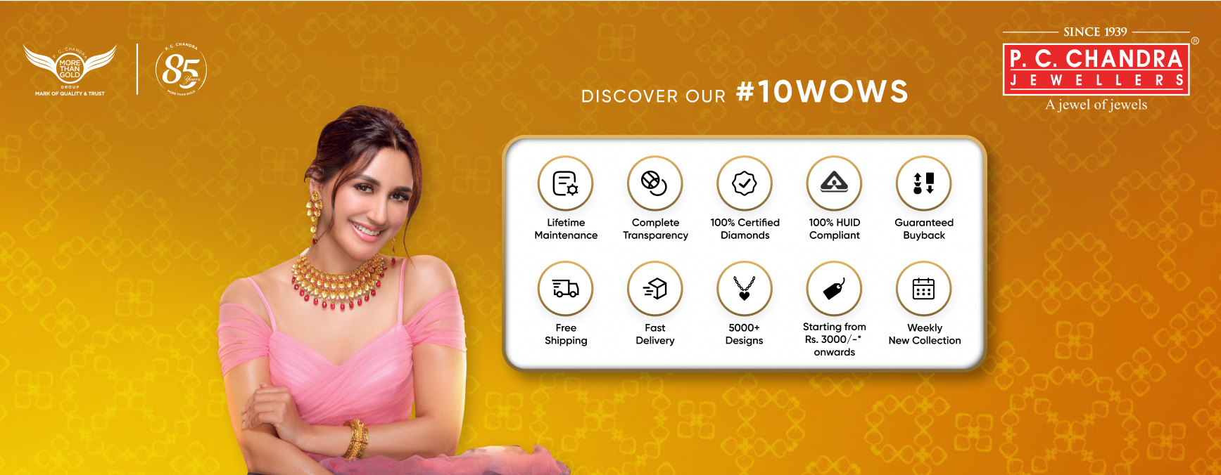 22K gold necklace rani haar design | PC Chandra Wedding Collection – P ...