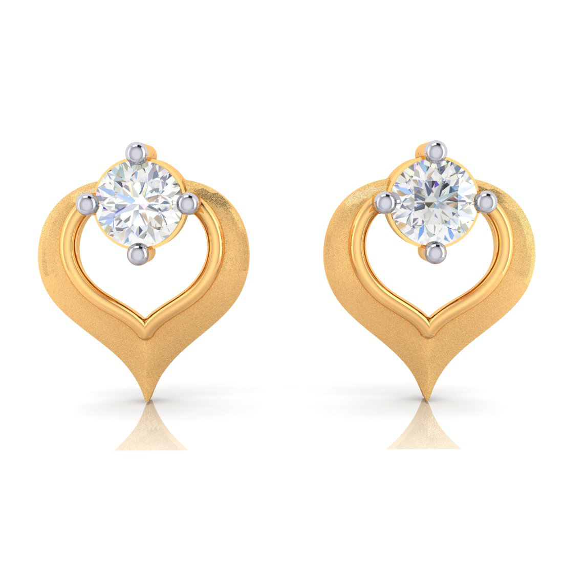 14K Dazzling Hearts Shape Diamond Earrings |PC Chandra Jewellers – P.C ...