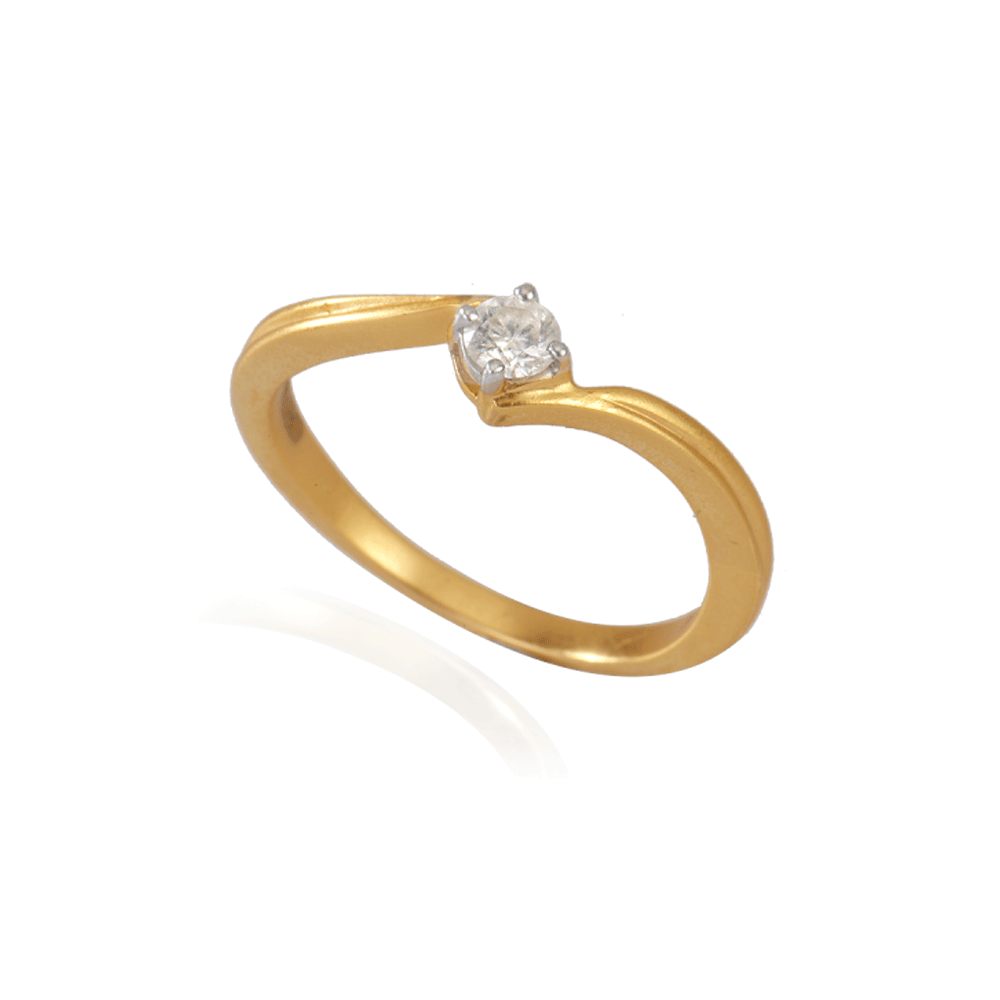 Elegant 2.06gm Gold Diamond Finger Rings by Trusted Jeweller PC Chandra ...
