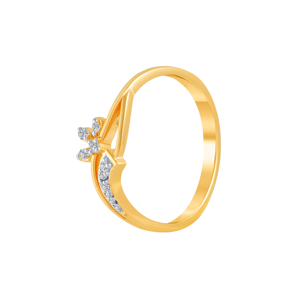Floral 18K Gold Diamond Rings Collection| PC Chandra Jewellers – P.C ...