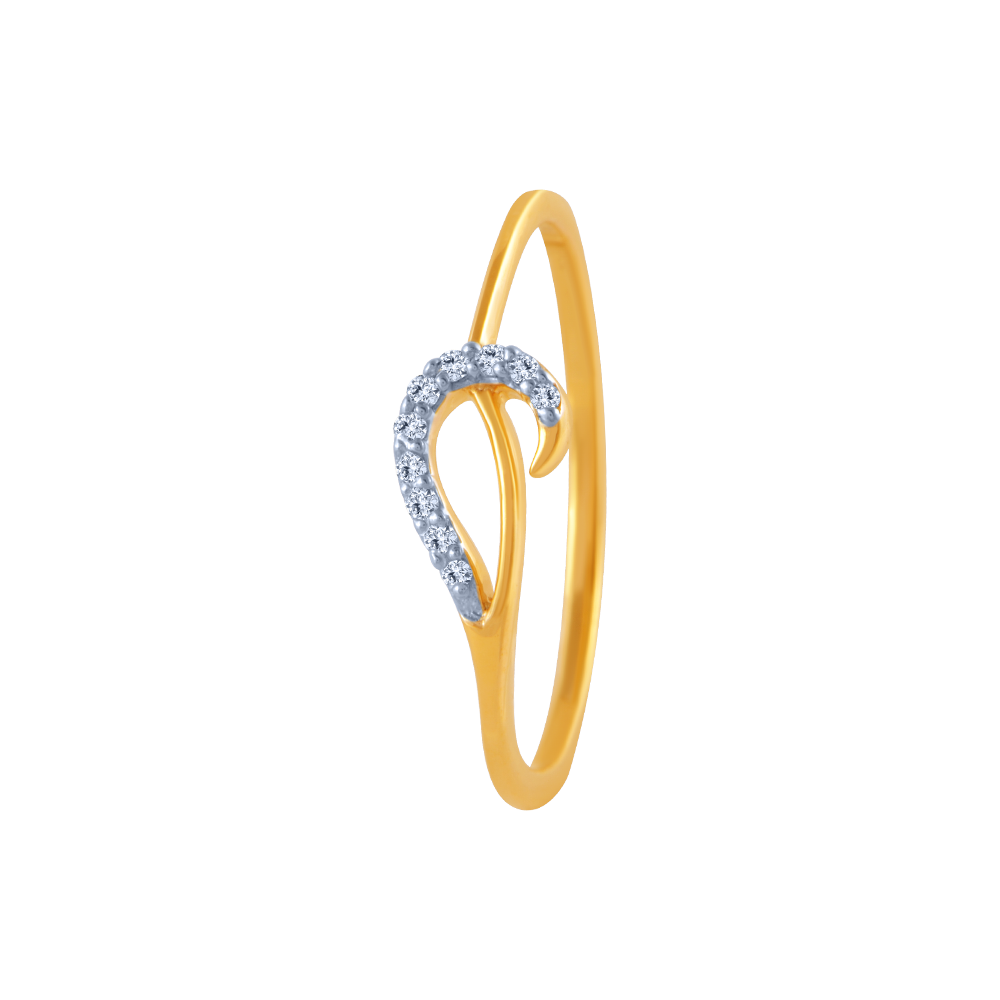 18k (750) Yellow Gold And Diamond Ring For Women – P.C. Chandra Jewellers