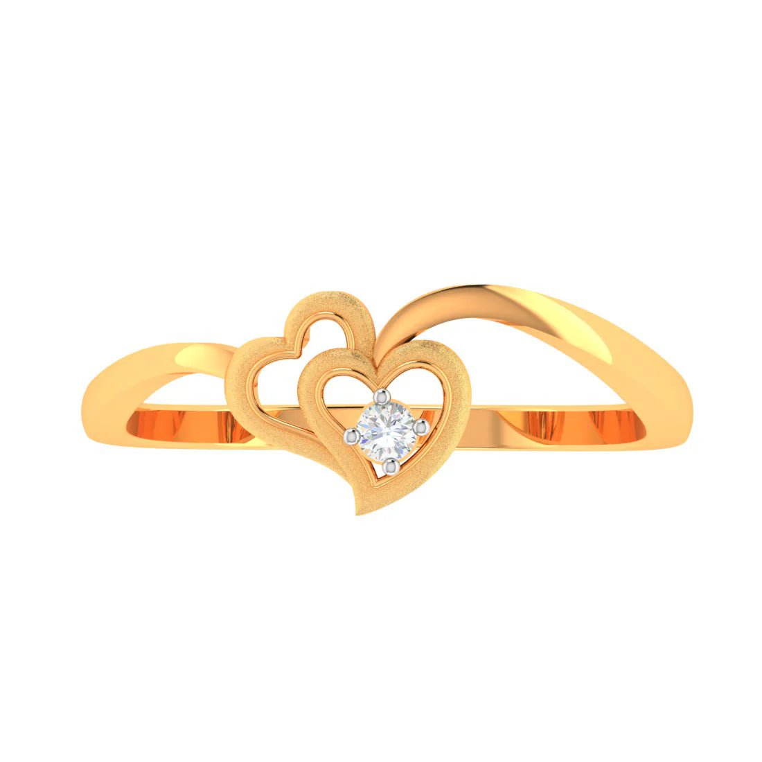 Heart Shape 18K Gold Diamond Ring | PC Chandra Jewelers – P.C. Chandra ...