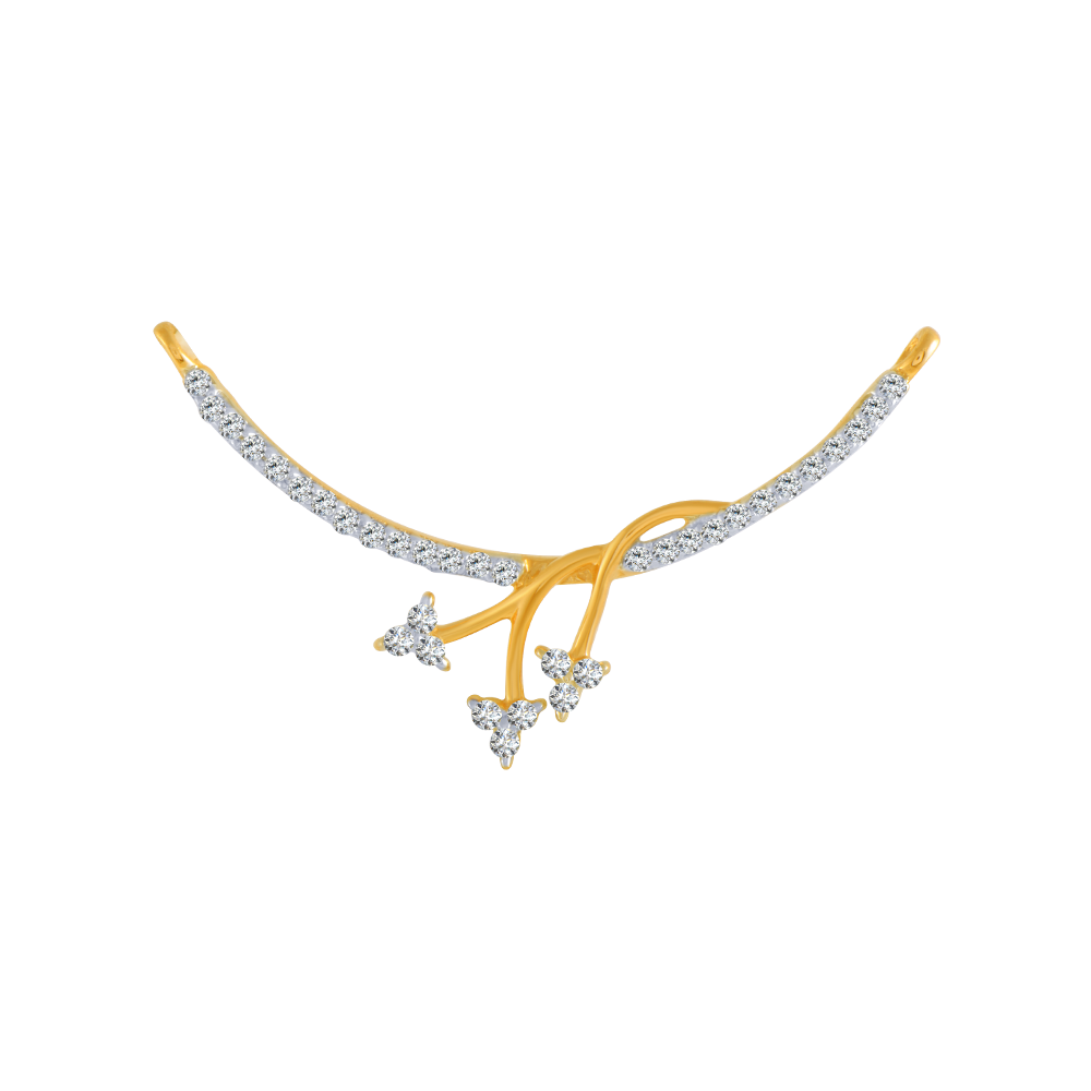 Diamond Pendants: Designer 18K Gold Diamond Pendant for Women at PC ...
