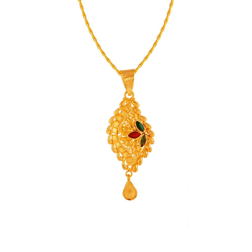 Heart Shaped Gold Pendant Online - PC Chandra Jewellers – P.C. Chandra ...