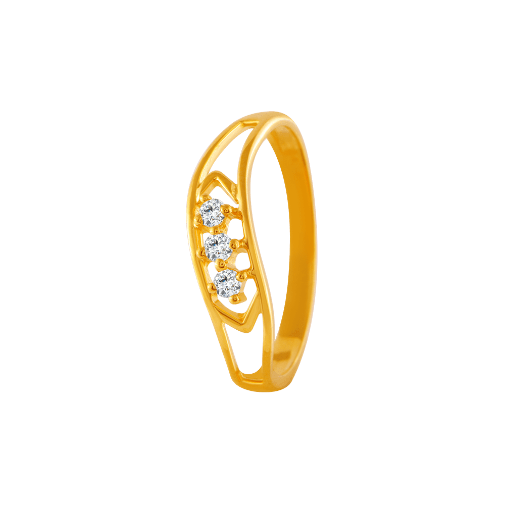 Contemporary Gold Diamond Finger Ring for Women | PC Chandra – P.C ...