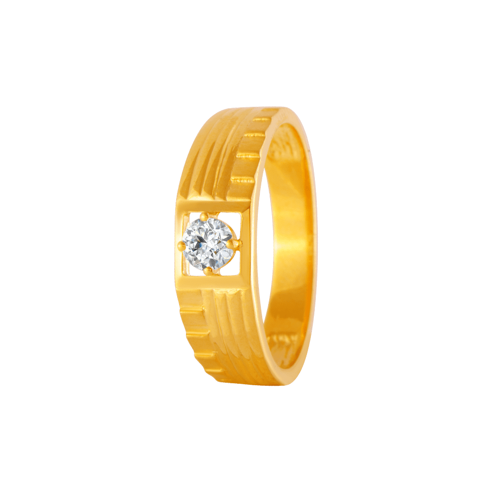 Latest Simple Men's Gold Diamond Ring | PC Chandra Jewellers – P.C ...