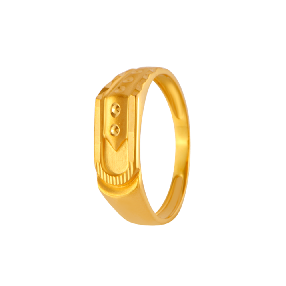 Engraved Gold Ring Collection for Men Online| PC Chandra Jewellers – P ...