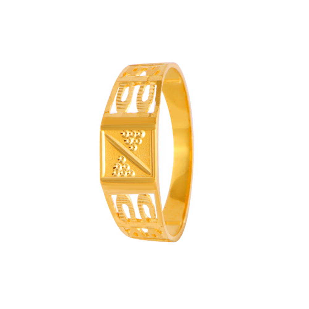 Simple Gold Finger Ring for Men | PC Chandra Gold Collection – P.C ...