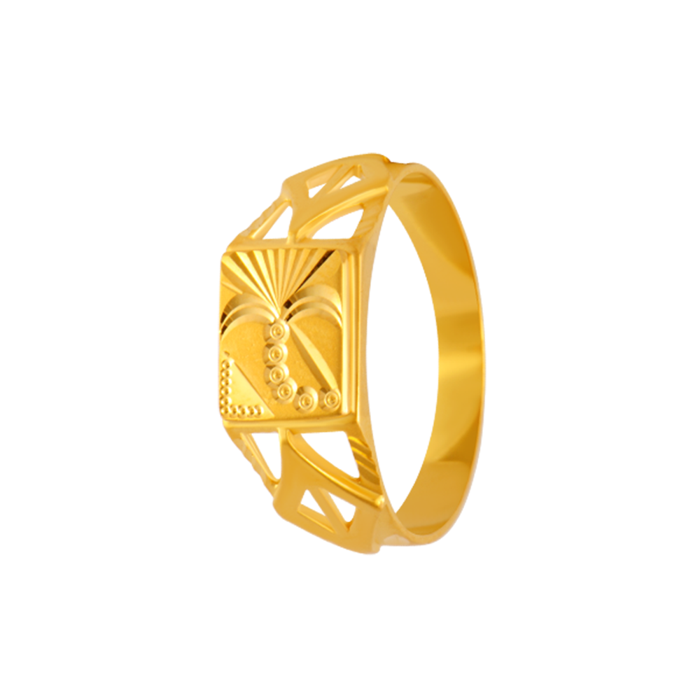Designer Men's Gold Finger Ring at PC Chandra Jewellers – P.C. Chandra ...
