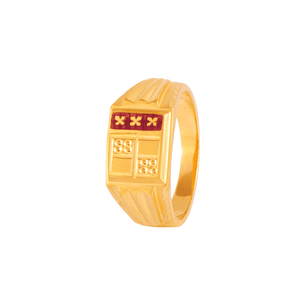 Beautiful 22KT Yellow Gold Ring for Mens | PC Chandra Jewellers – P.C ...
