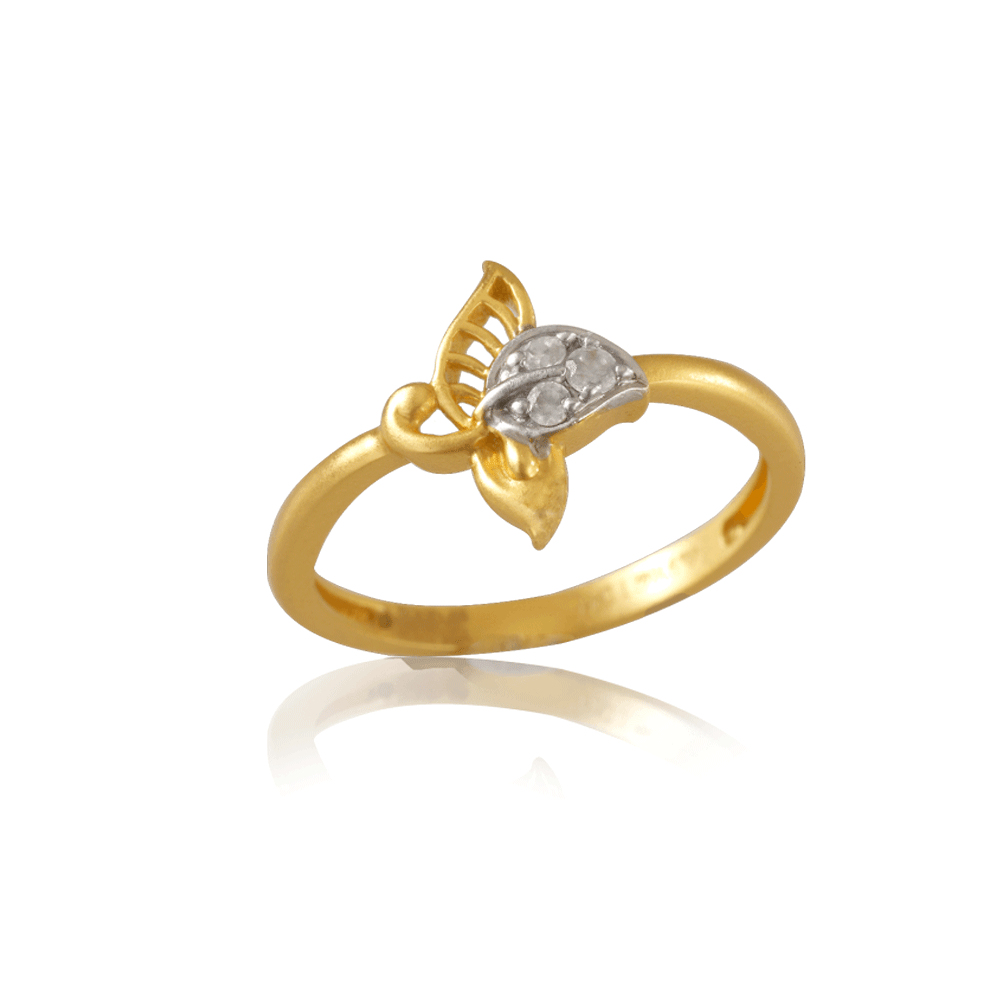 22KT Yellow Gold Ring for Women | PC Chandra Gold lite Collection – P.C ...