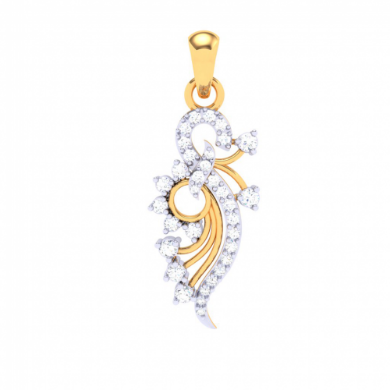 22k Gold pendant with unique design | Goldlites Collection | PC Chandra ...