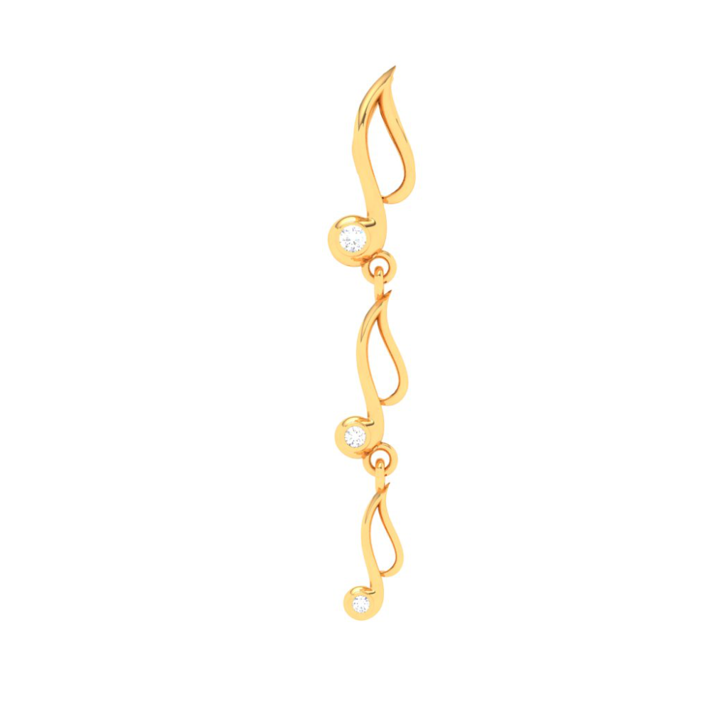 22KT Musical Note Drop Gold Pendant | Light Weight | Online Exclusive ...