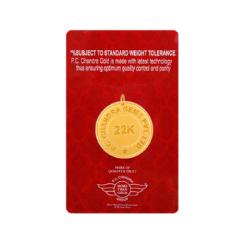 10 gm 22k Gold Coin Pendant Online| Lord Hanuman Design Gold Coin ...