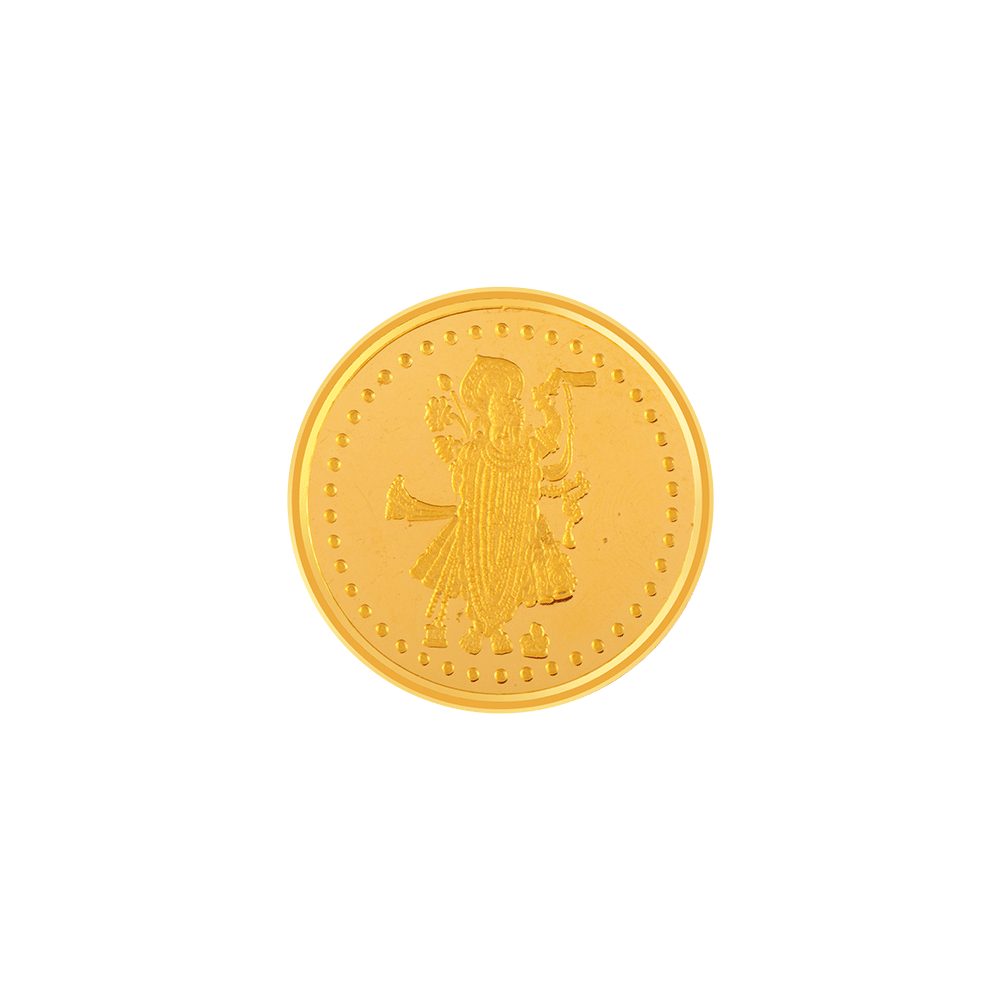 P.C. Chandra Jewellers 22k (916) 5 gm Balaji Yellow Gold Coin