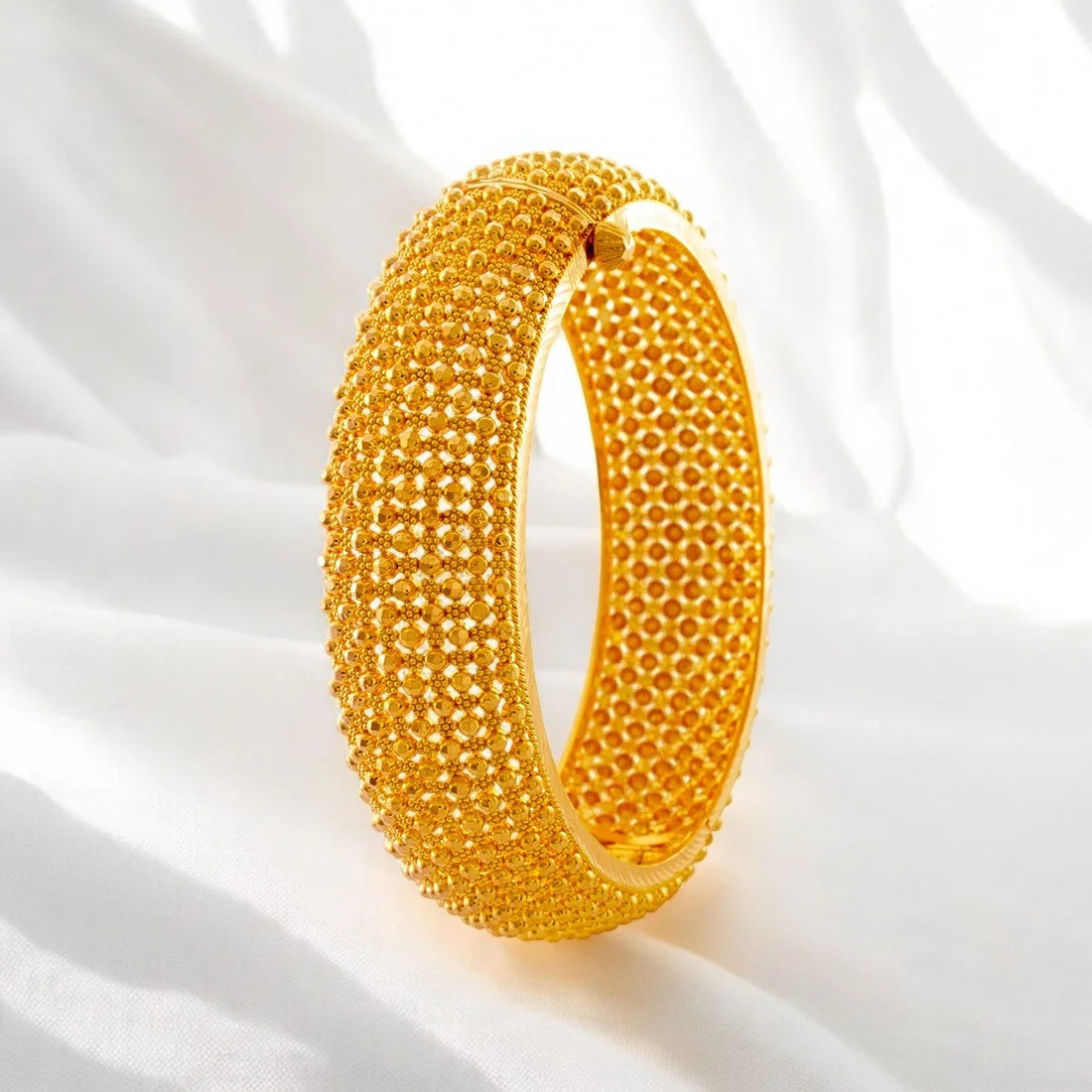 22K Gold Bangles with Classic Gold Beads | Mugdhaa Collection from PC ...