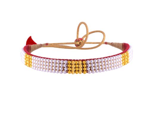 22K Tushi Gold & Pearl Choker | Tushi Collection | PC Chandra Jewellers ...