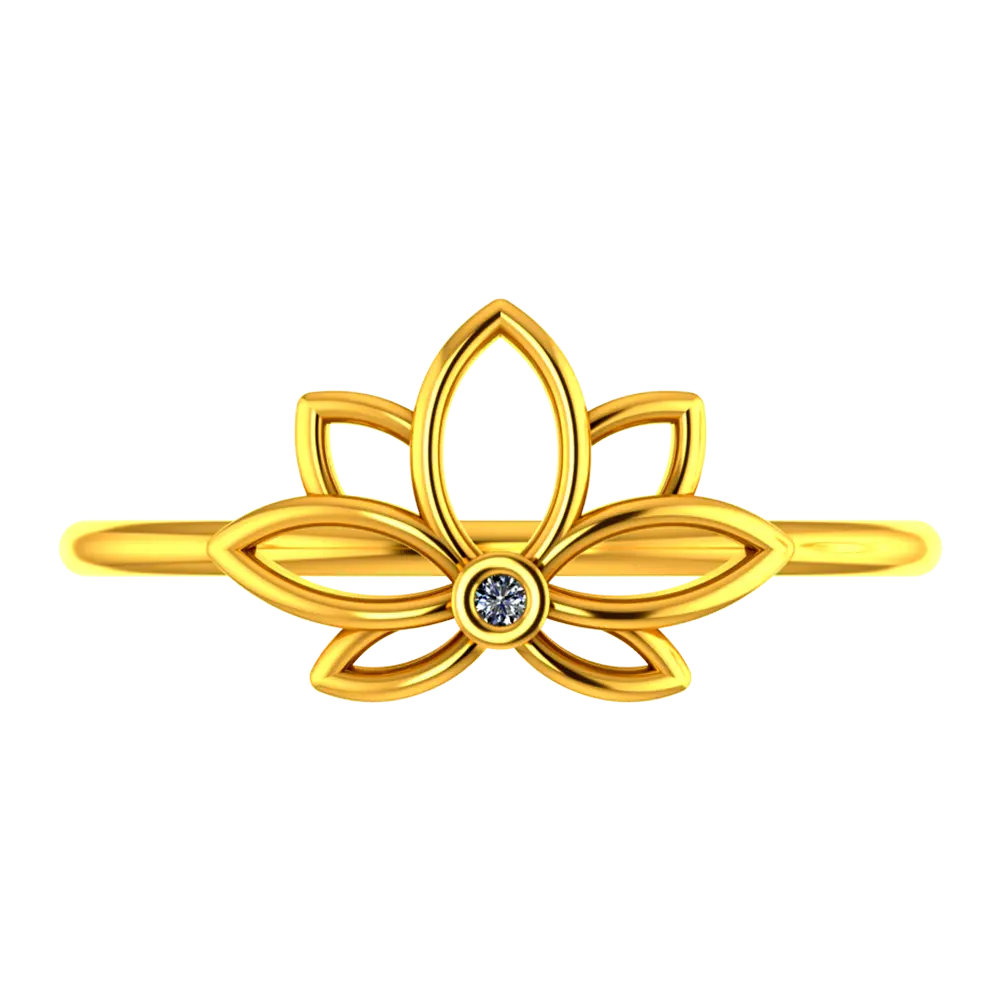 Shop now 22K gold ring with diamond | PC Chandra Jewellers – P.C ...