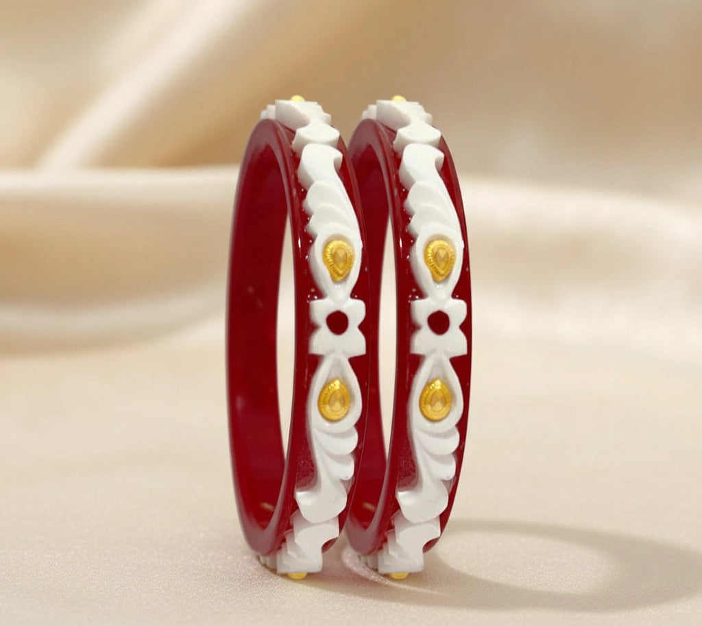 P.C. Chandra Jewellers "Ananya Sankha" 22KT Synthetic Sankha Pola ...