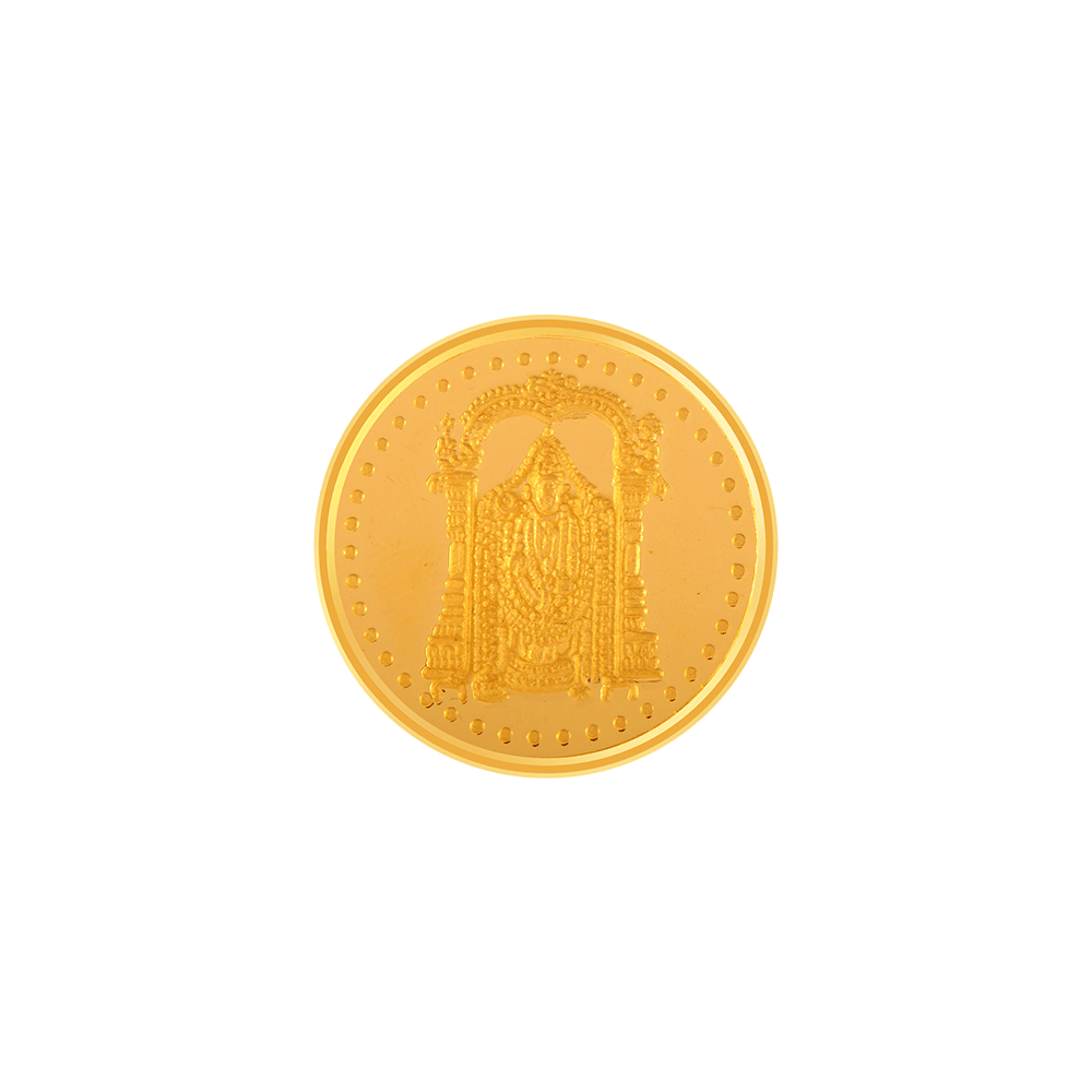 P.C. Chandra Jewellers 24k (995) 5 gm Balaji Yellow Gold Coin