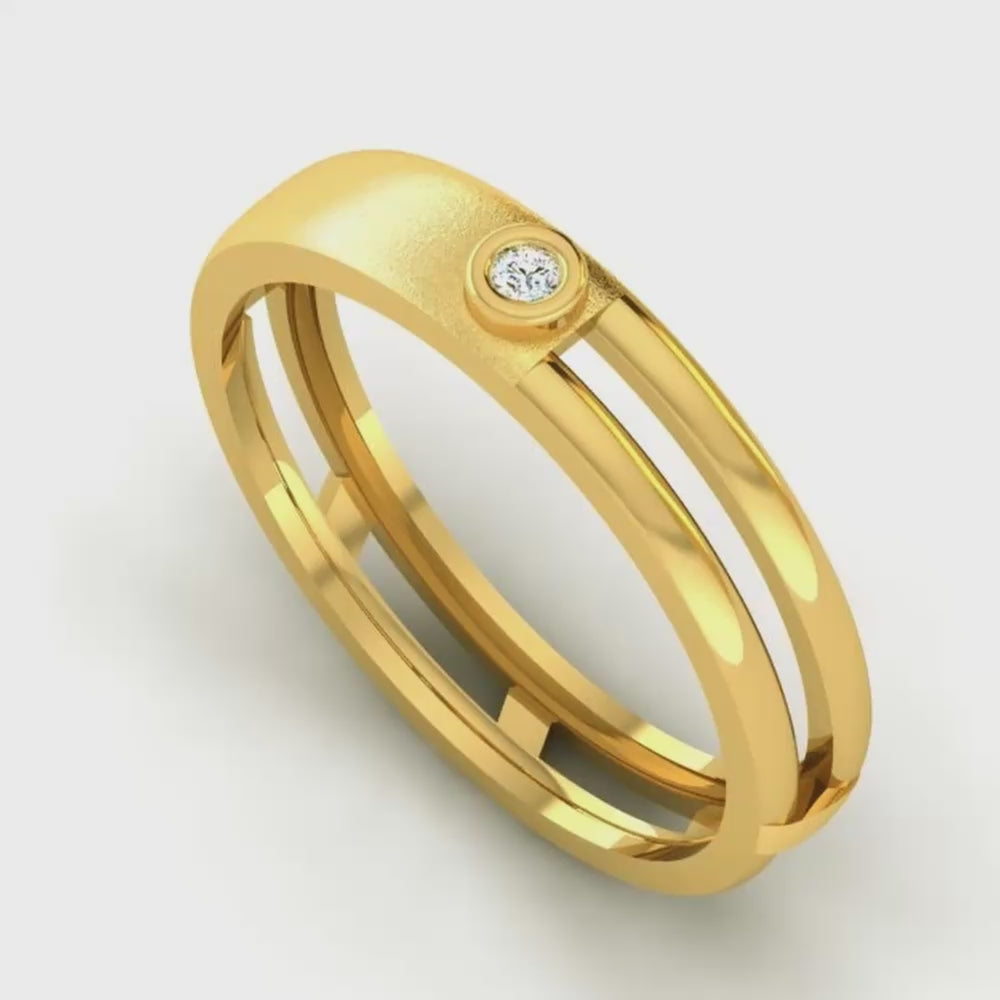 P.C. Chandra Jewellers 18KT Impeccable Diamond Ring for Women | 0.02 CT ...